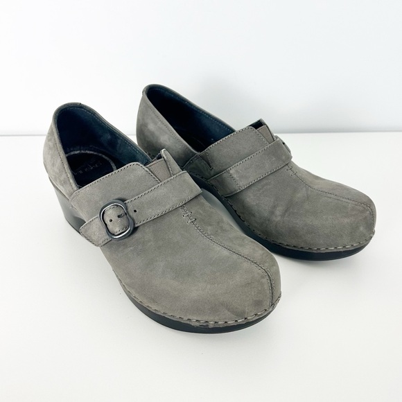 Dansko | Shoes | Dansko Tamra Gray Nubuck Clogs | Poshmark